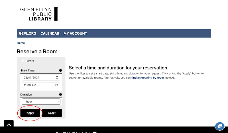 Room Reservations - Glen Ellyn Public Library