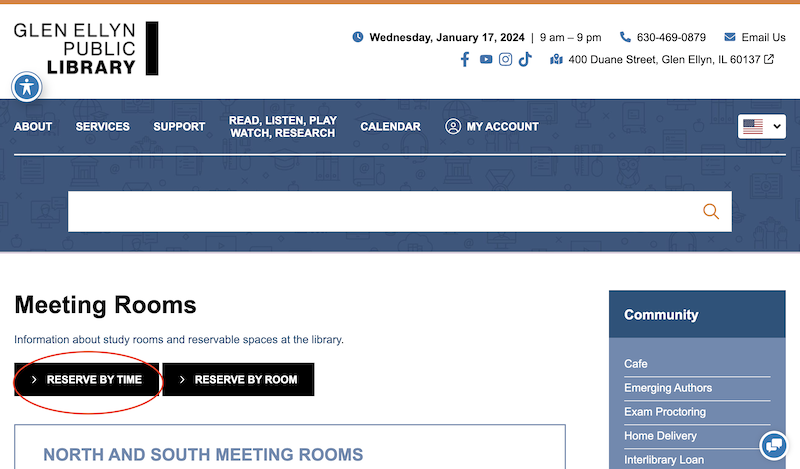 Room Reservations - Glen Ellyn Public Library